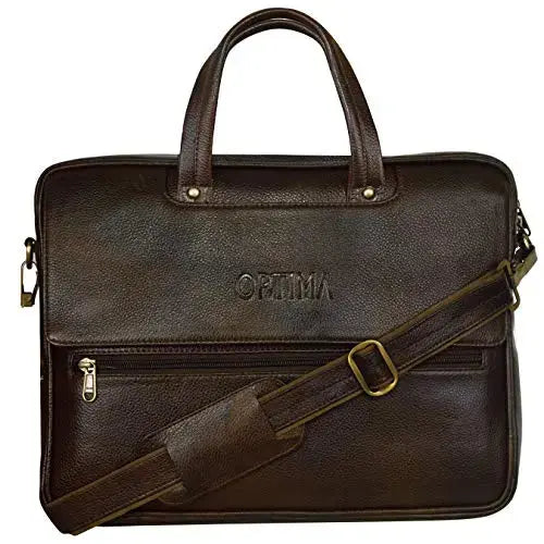 "Get Organized in Style with OPTIMA Leather Laptop Messenger Organizer ...